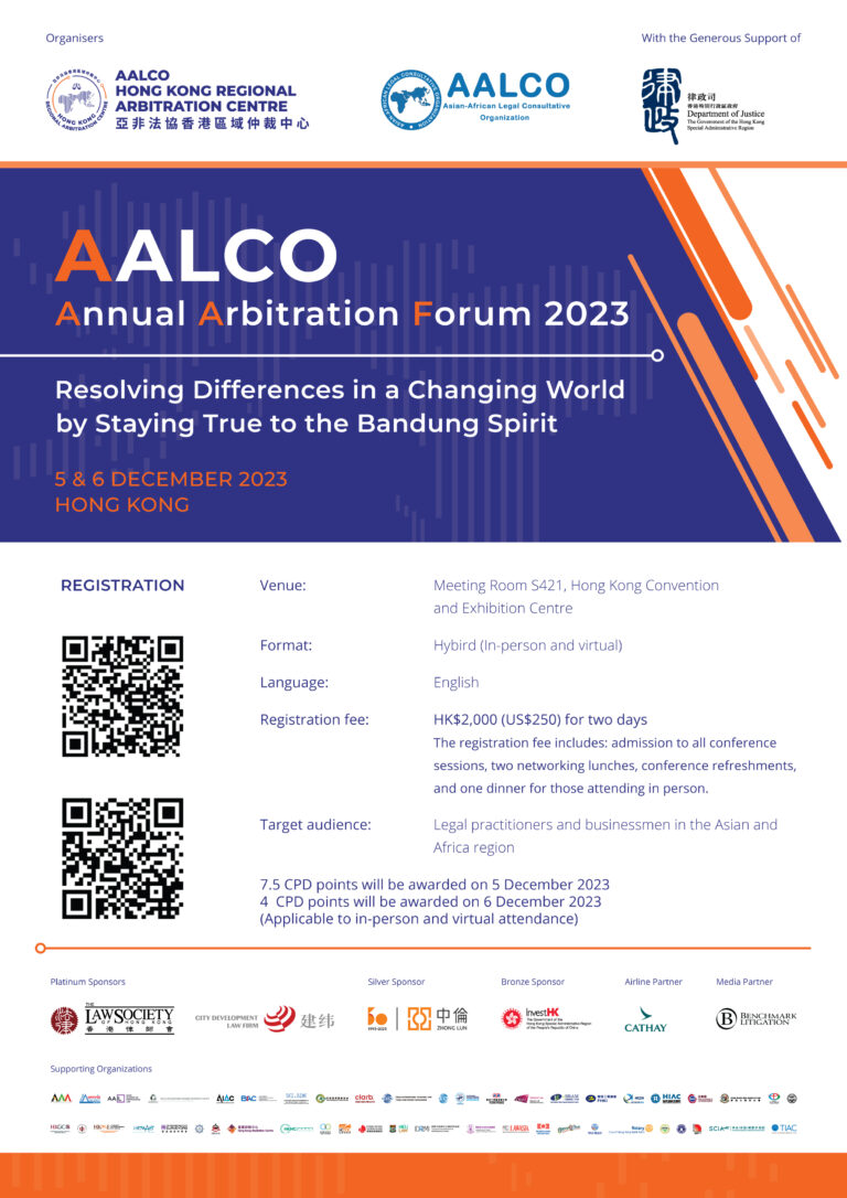 AALCO Annual Arbitration Forum 2023 - AALCO