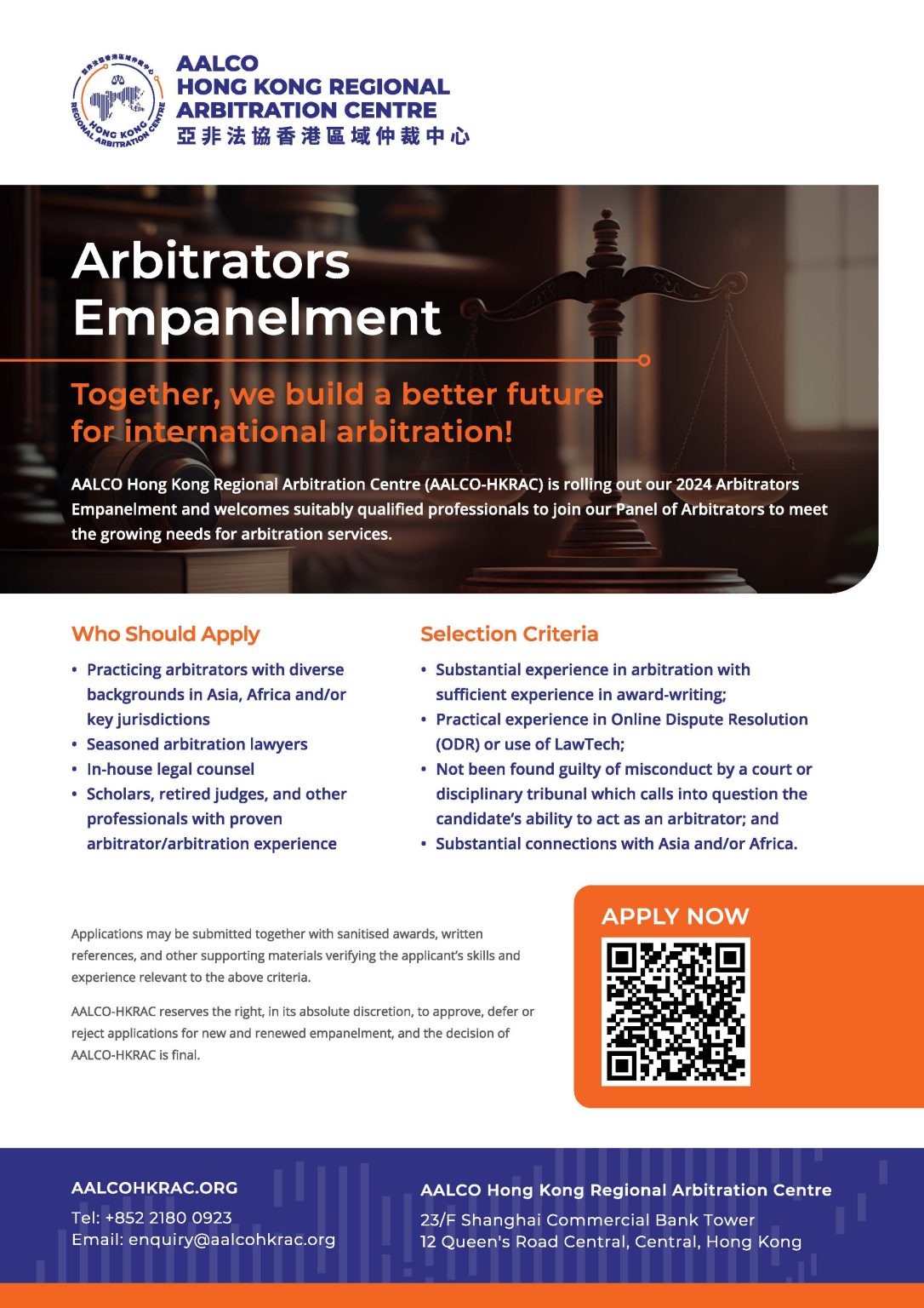 AALCO Hong Kong Regional Arbitration Centre (AALCO-HKRAC) Arbitrators ...
